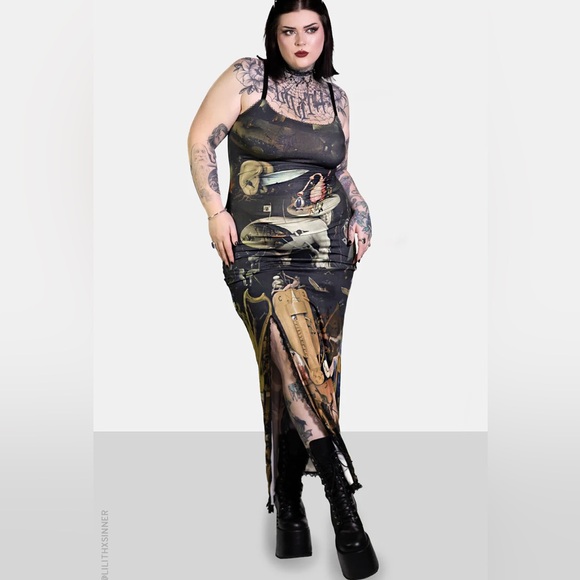 Forest Ink | Dresses | Xxl Forestink Garden Of Earthly Delights Maxi ...